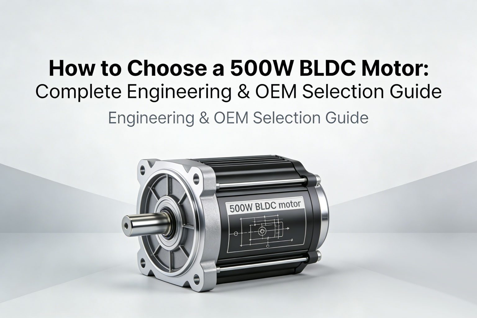How to Choose a 500W BLDC Motor: Complete Engineering Selection Guide ...