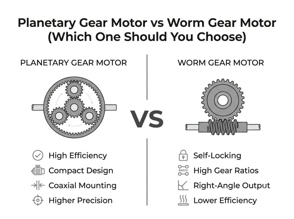Planetary Gear Motor vs Worm Gear Motor: Which One Should You Choose ...